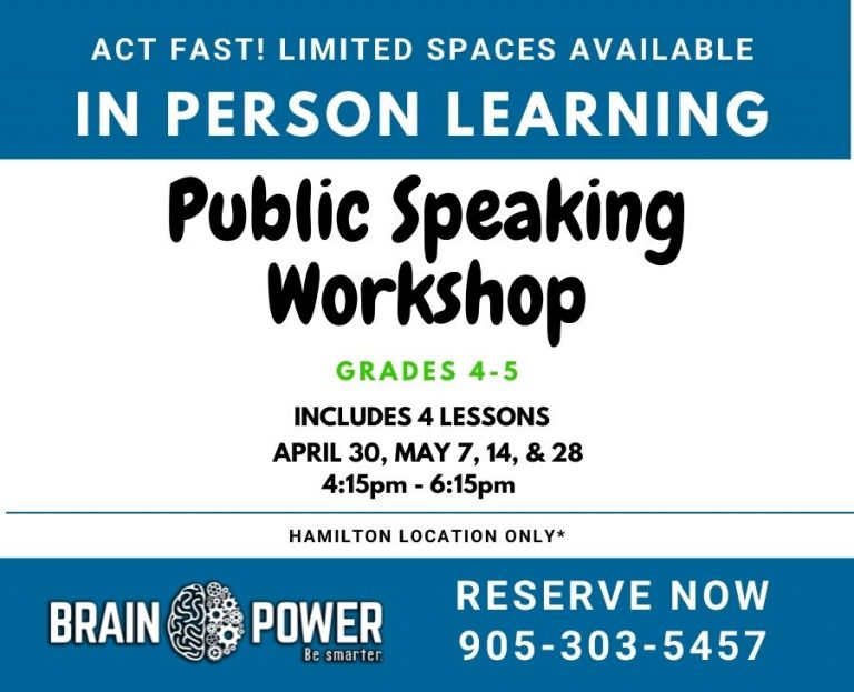 Public Speaking – Brain Power